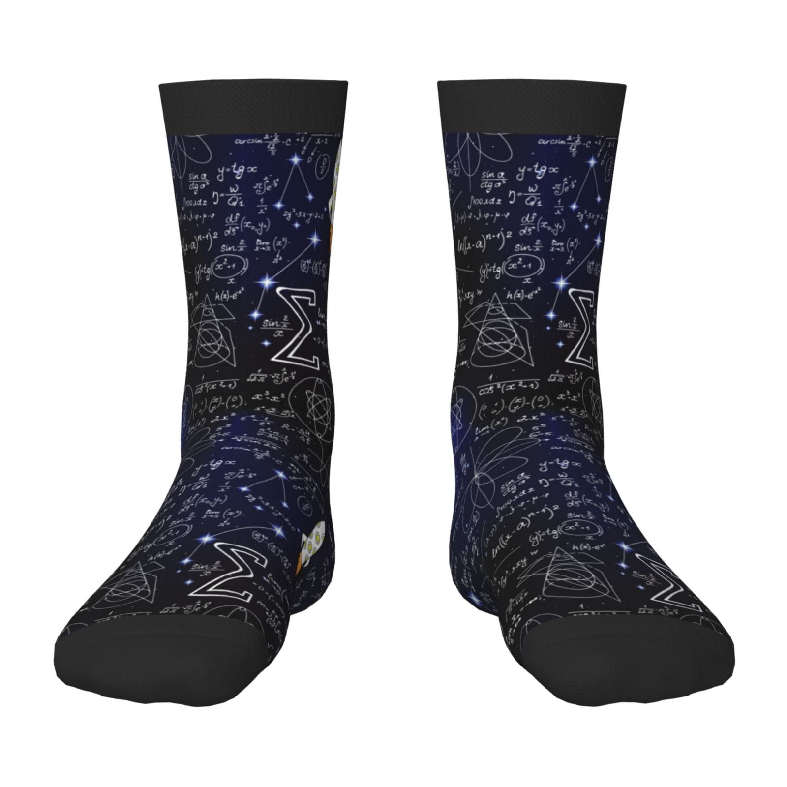 Uemuo Physical Formulas Printed Kids Boys Socks Seamless Crew Socks ...