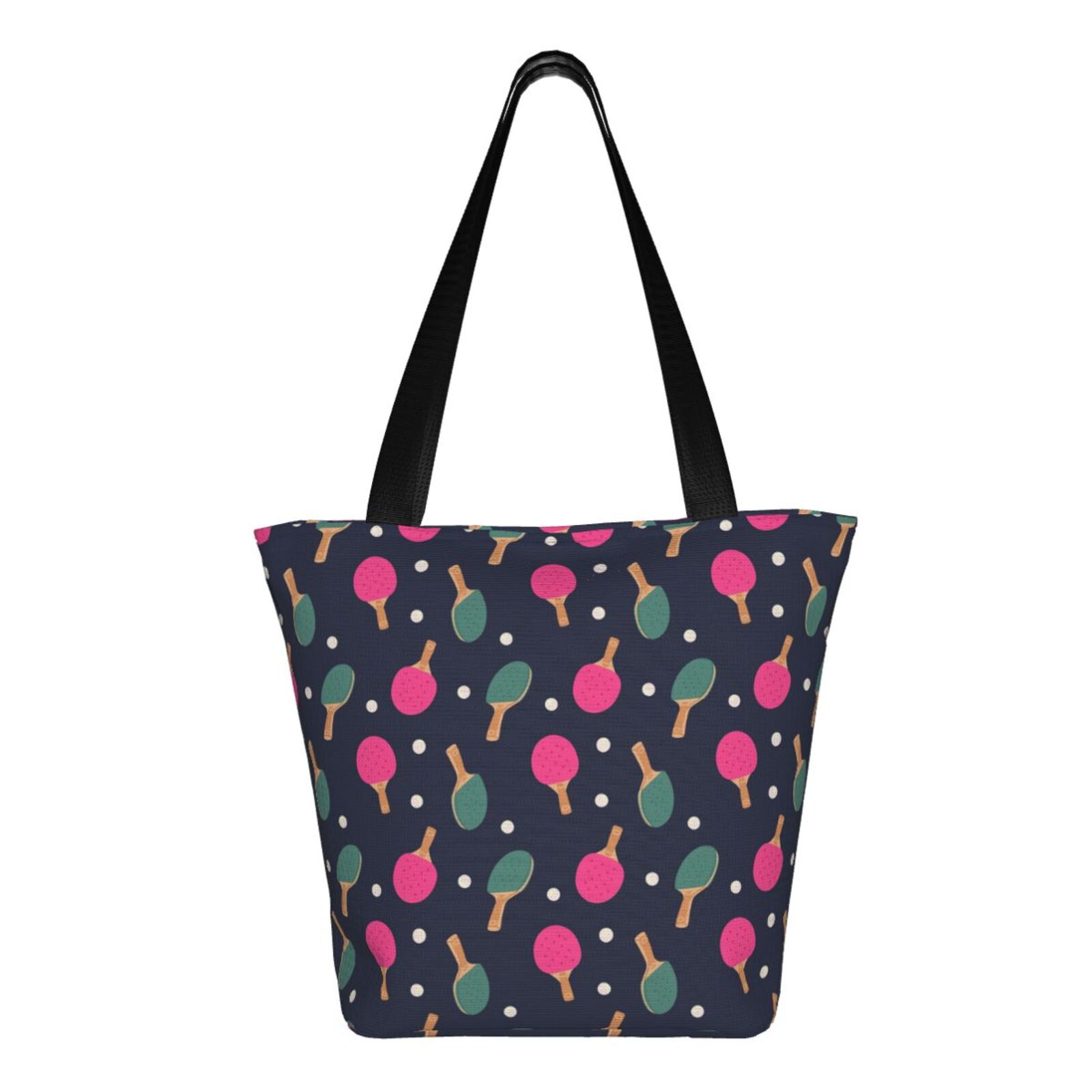 Uemuo Ping Pong Rackets And Balls Print Tote Bags for Women,Large ...