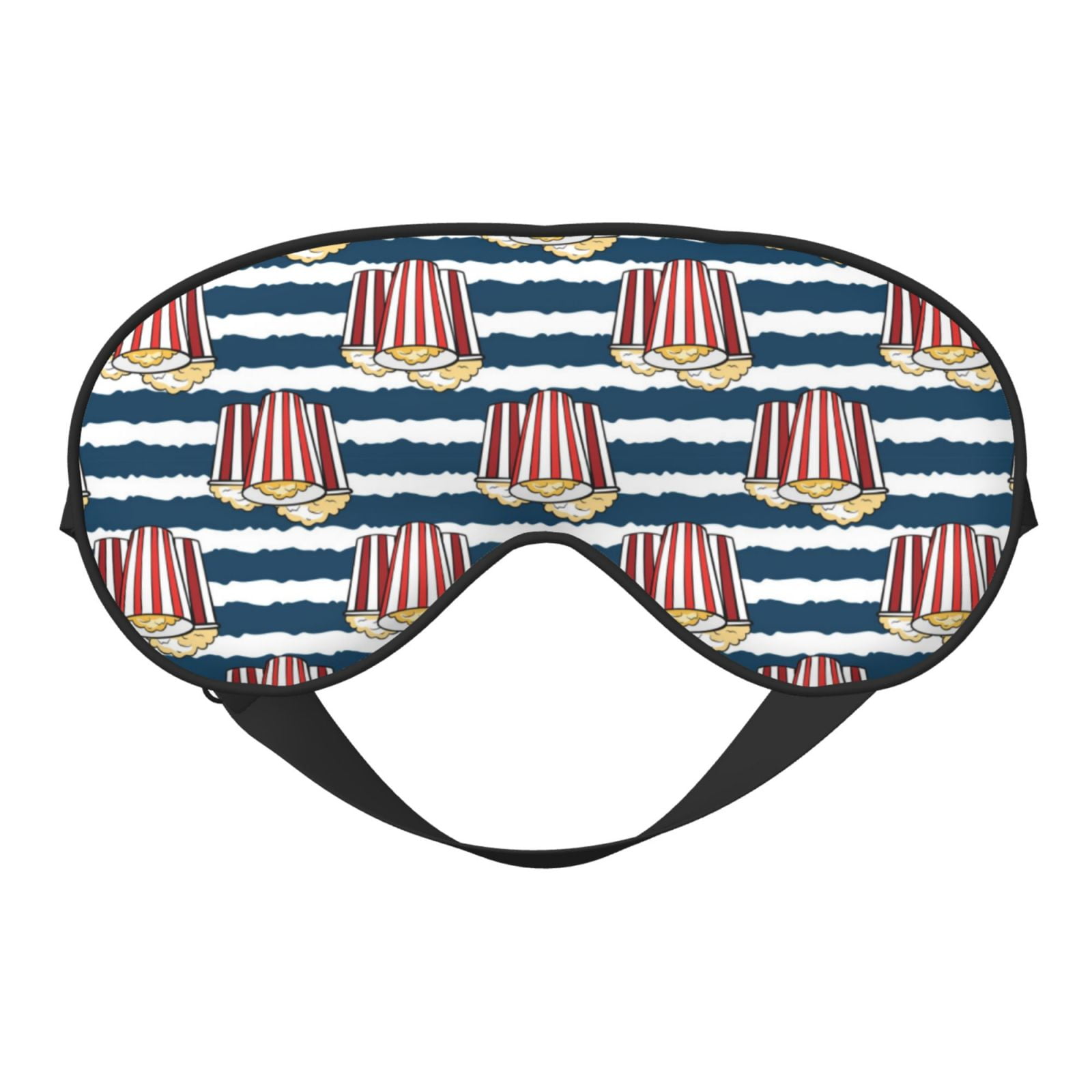 Uemuo Popcorn Pattern Sleep Eye Mask - Light Blocking Sleep Mask ...