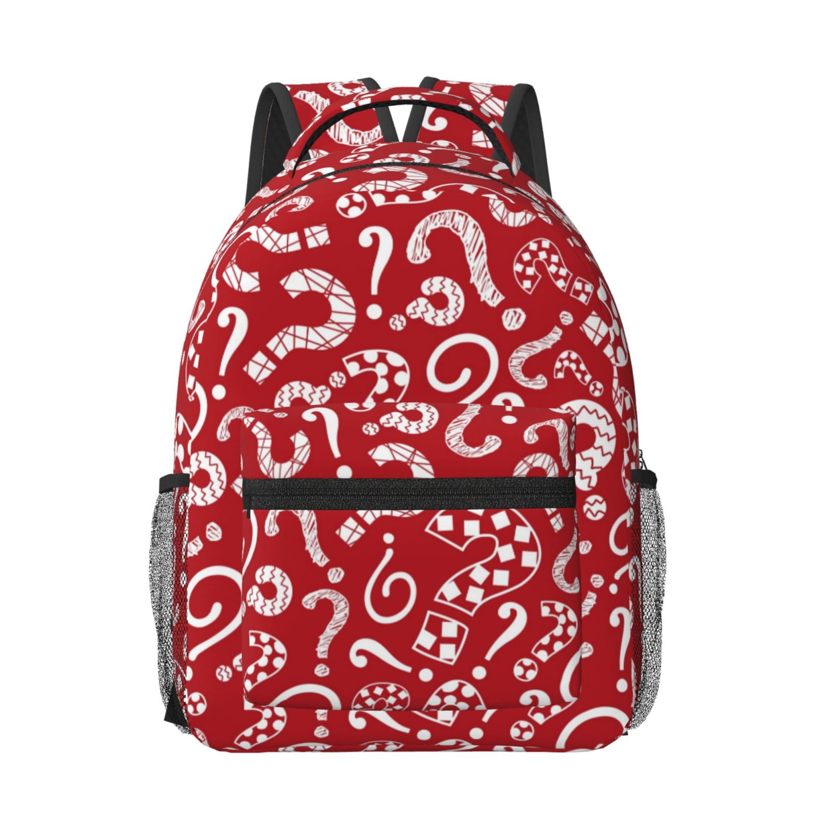 Uemuo Question Marks1 Printed Student Durable Water-resistant Backpack ...