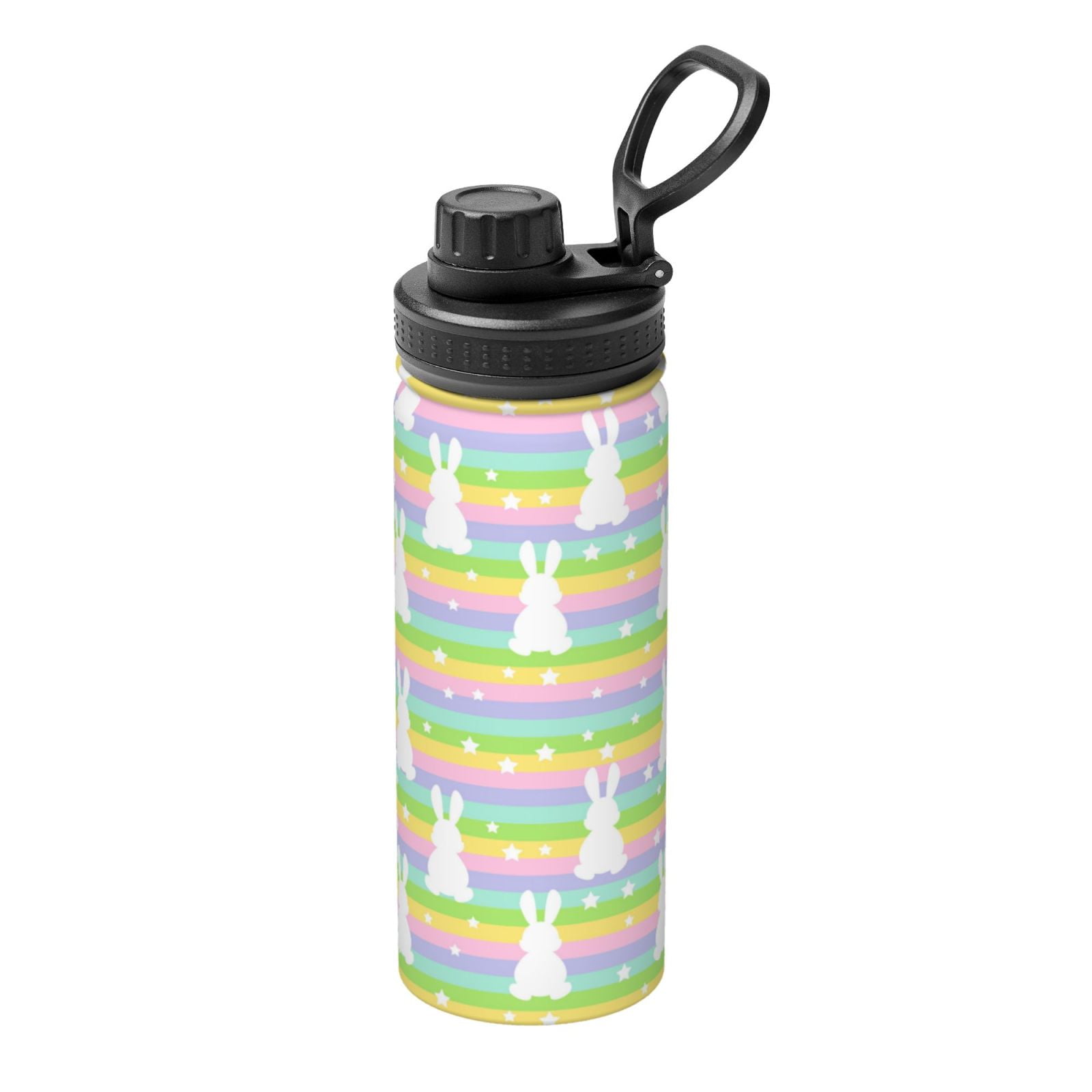 Uemuo Rainbow Rabbit 18OZ Insulated Kettle, Sports Water Bottle ...