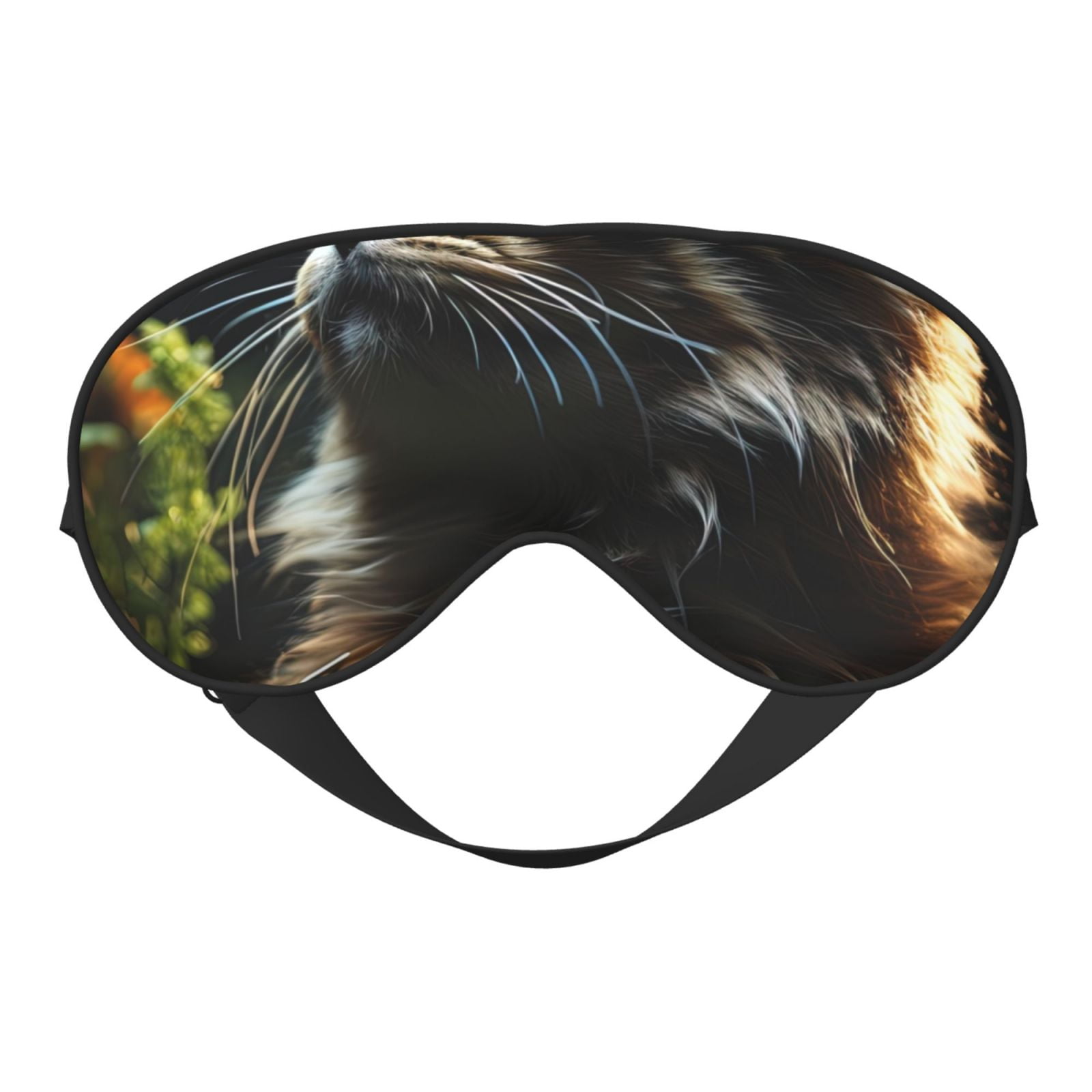 Uemuo Realistic Style Cute Cat Pattern Sleep Eye Mask - Light Blocking ...