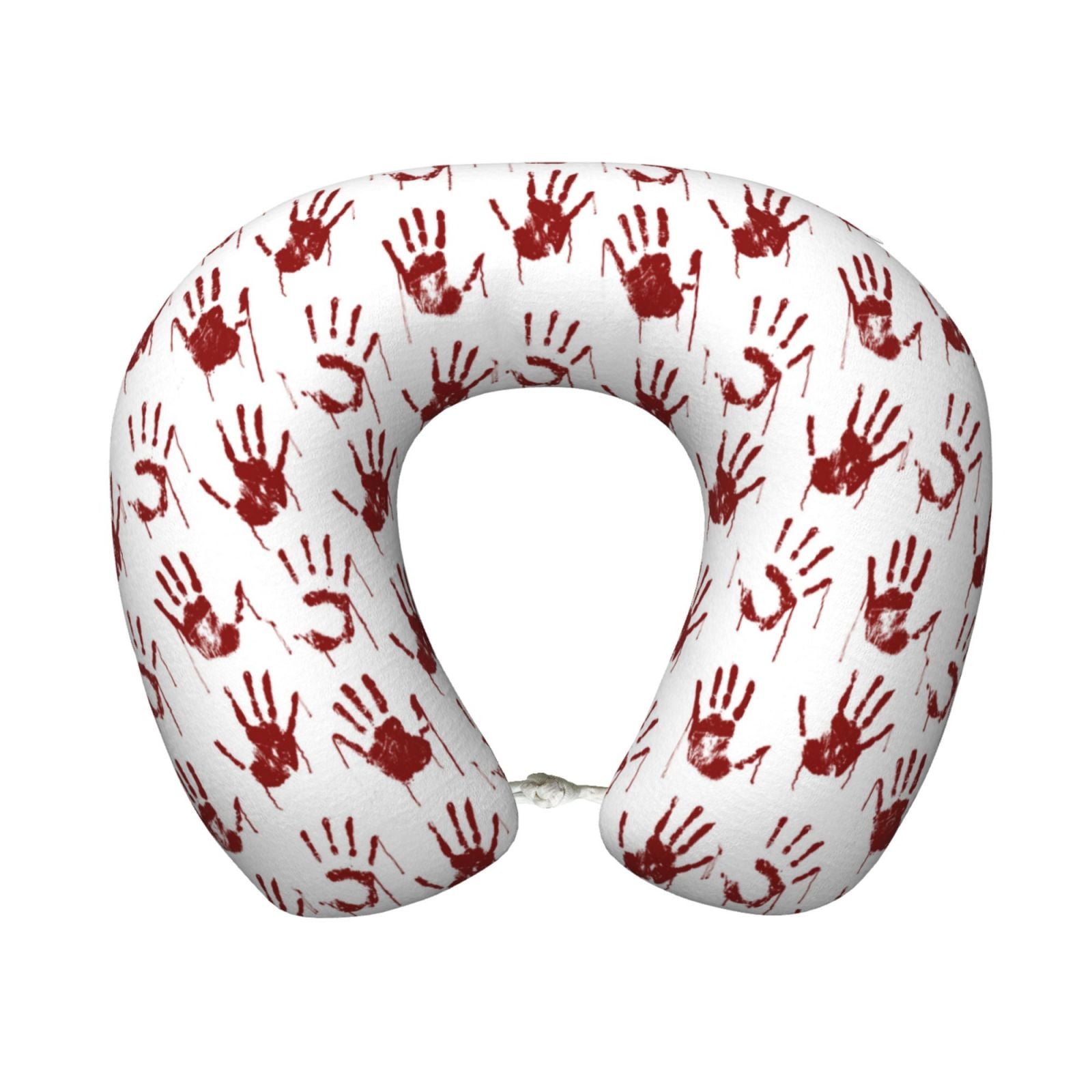 Uemuo Red Bloody Scary Hands2 Pattern Travel Neck Pillow - Lightweight ...