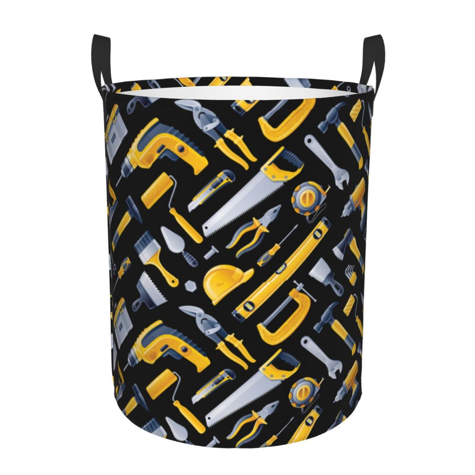 Uemuo Repair tools Pattern Circular Laundry Hamper Basket with handles ...