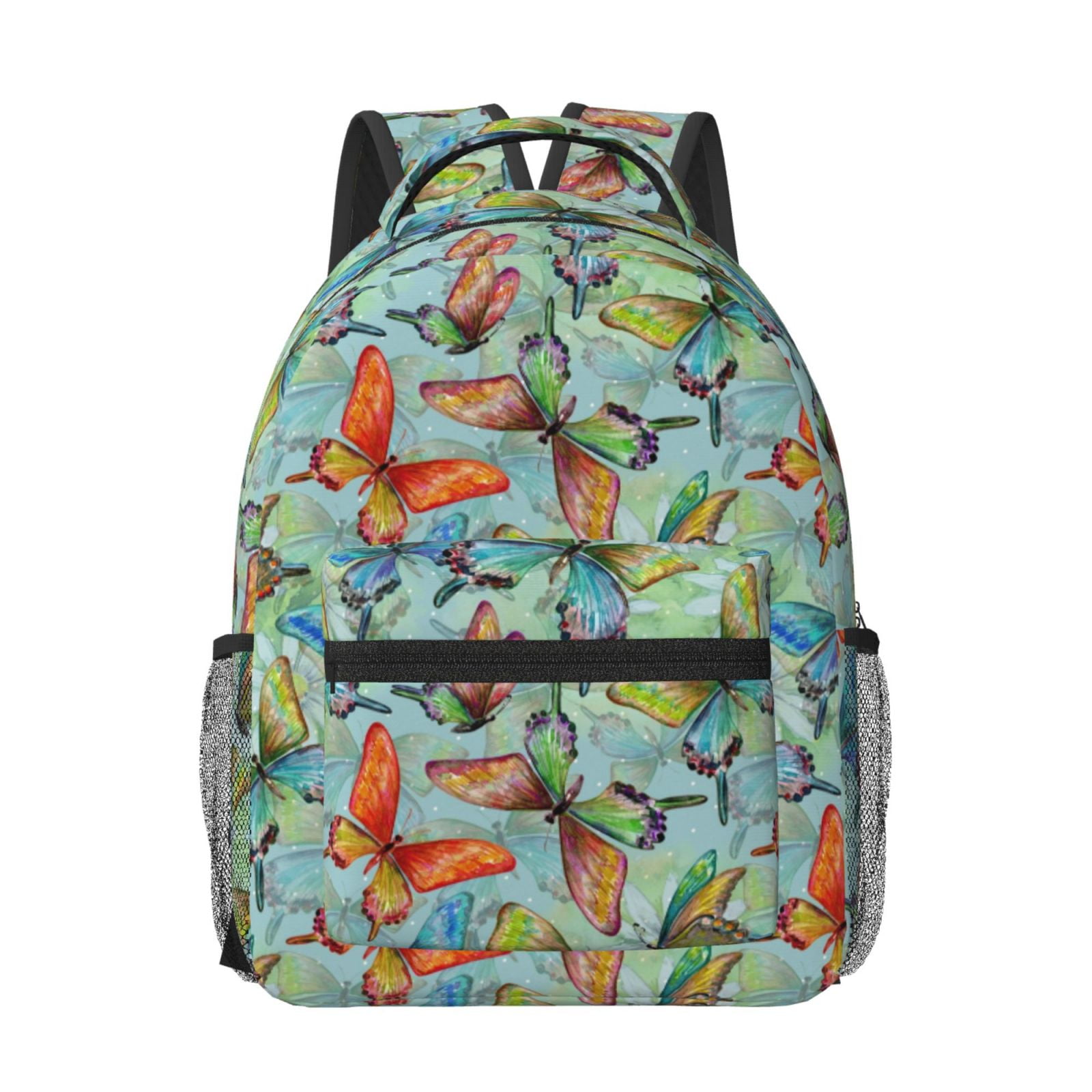 Uemuo Retro Flying Butterflies Printed Student Durable Water-resistant ...