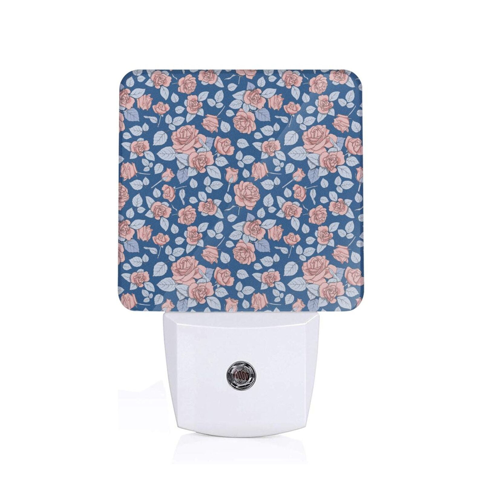 Uemuo Rose Flowers Night Light, Night Lights Plug into Wall, Dusk to ...