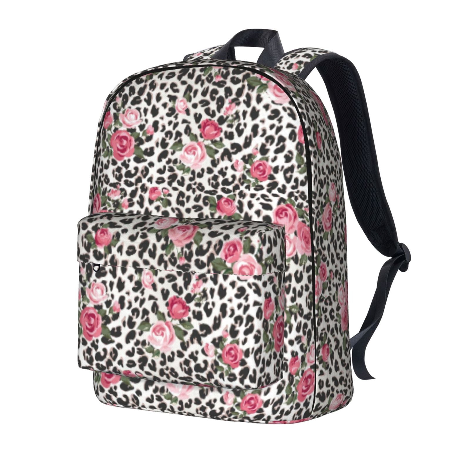 Uemuo Rose Mix Leopard 3 Pattern Backpack for Work and Travel - Durable ...