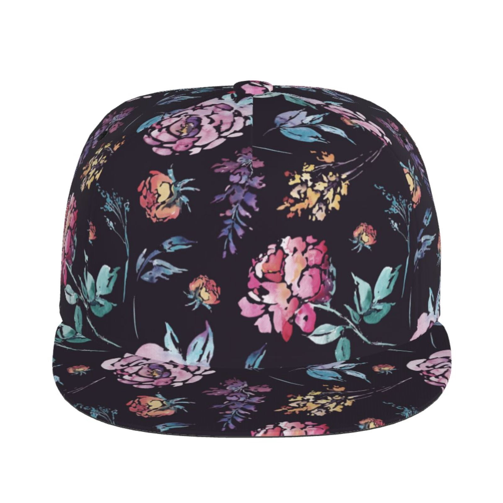 Uemuo Roses Flowers Pattern Women's Baseball Cap,Straight Brim Hat,Golf ...