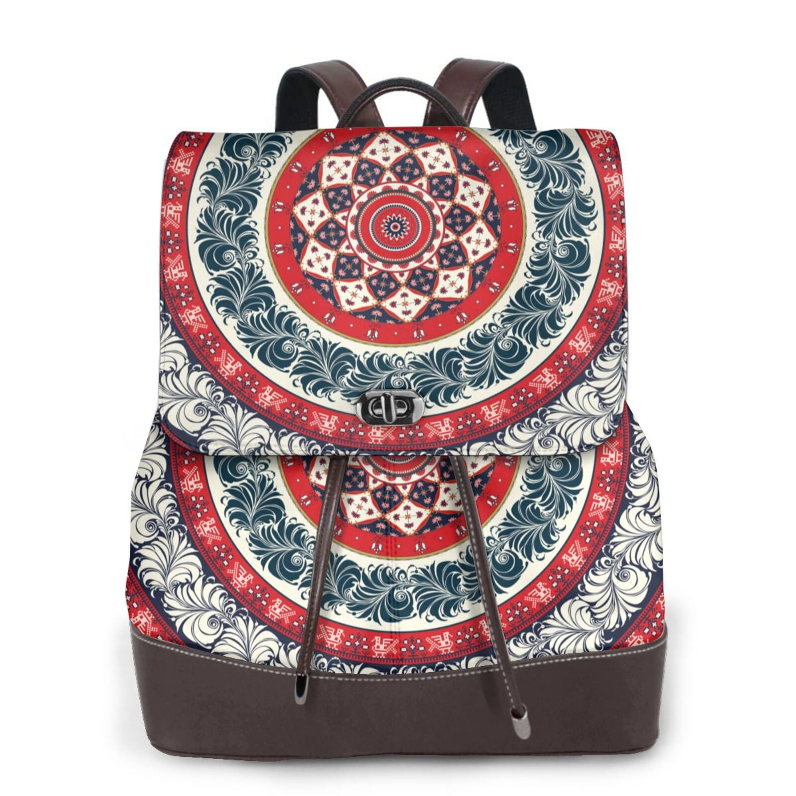 Uemuo Round Design for Backpack Purse for Women Large Capacity ...