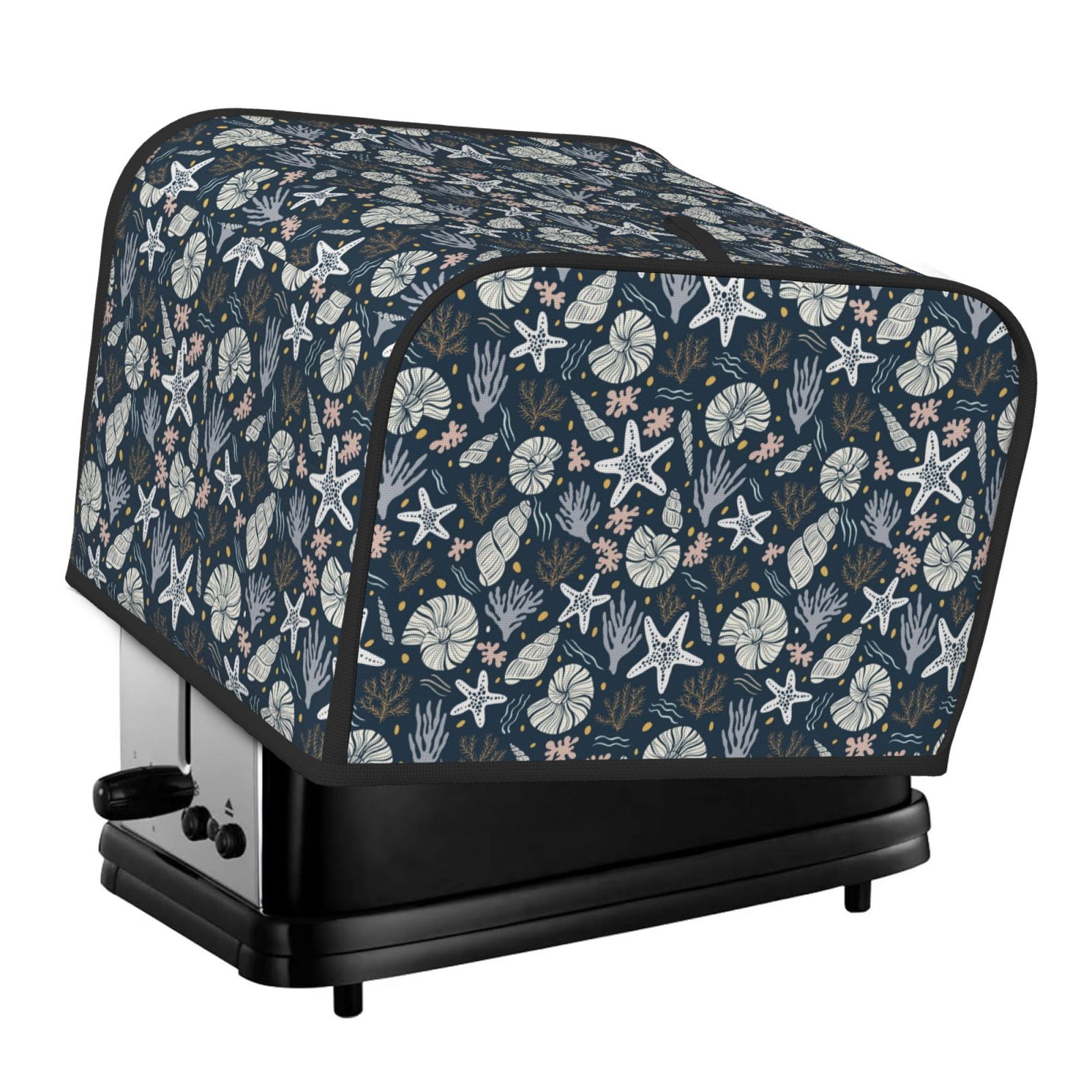 Uemuo Sea Shells 1 Print Toaster Cover 4 Slice, Small Kitchen Appliance ...