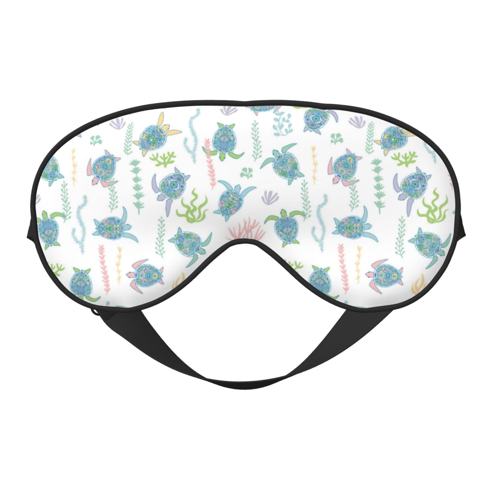 Uemuo Sea Turtle Pattern Sleep Eye Mask - Light Blocking Sleep Mask ...