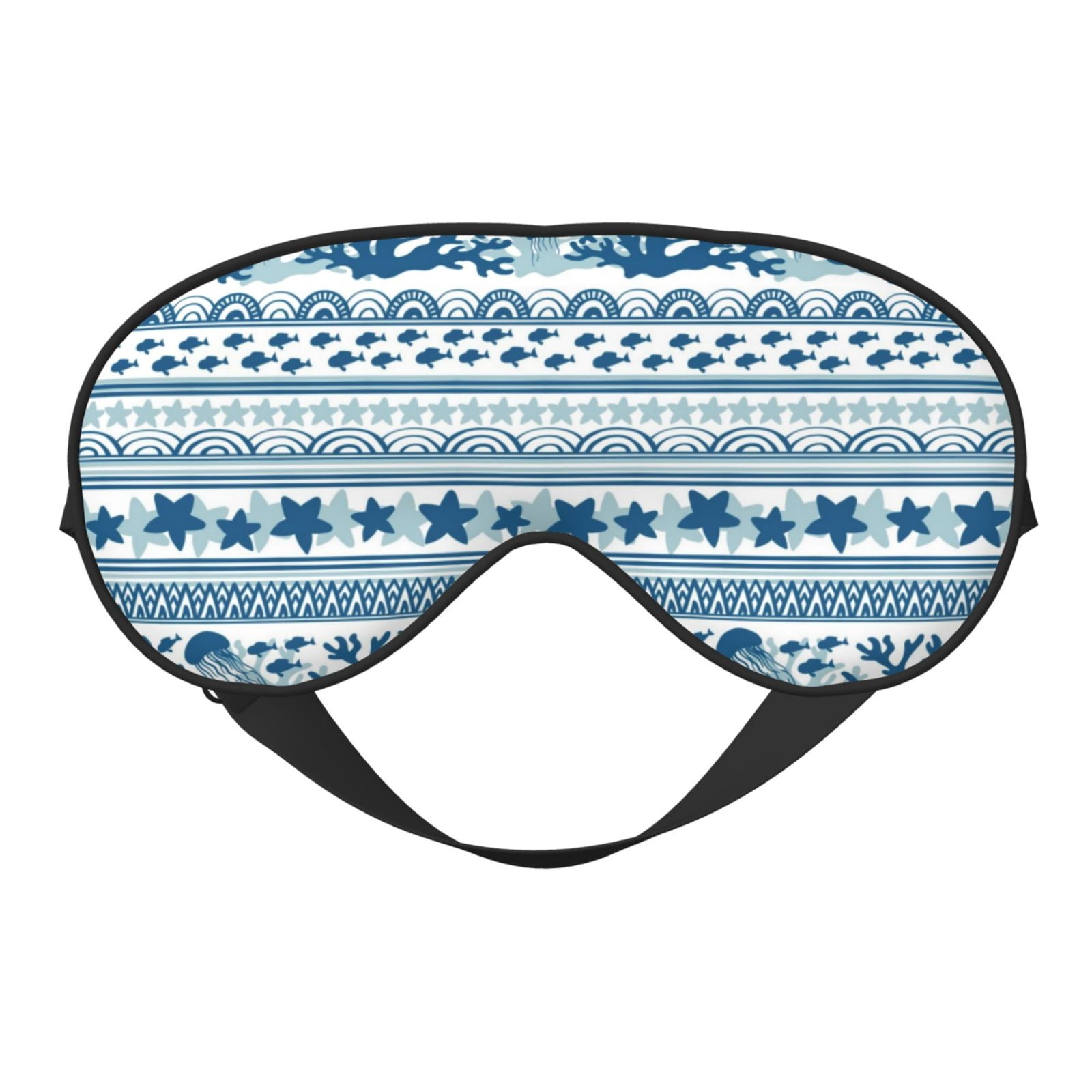 Uemuo Sea Underwater Jellyfish Pattern Sleep Eye Mask - Light Blocking ...