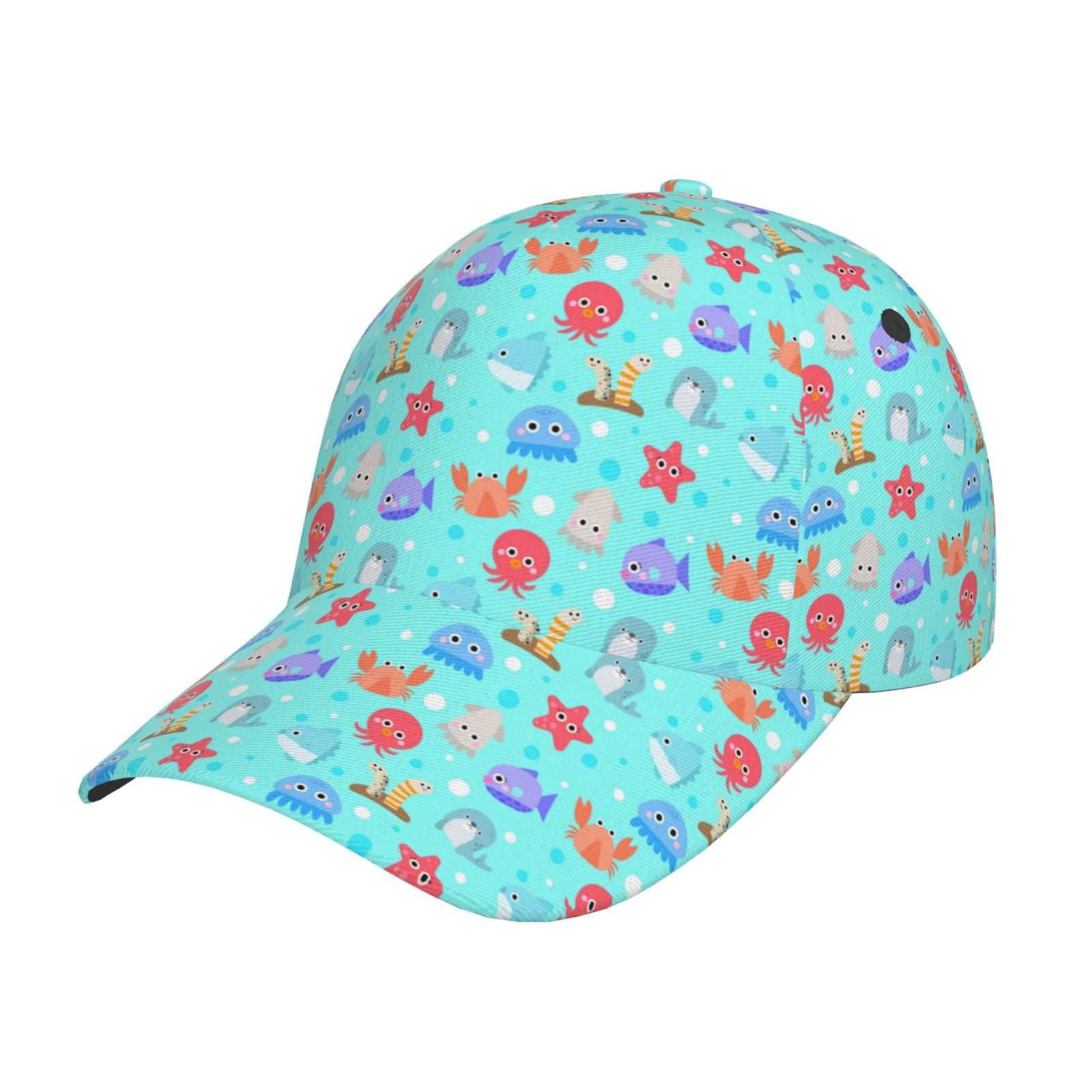 Uemuo Sea animals Pattern Baseball Cap Golf Dad Hat Adjustable Original ...