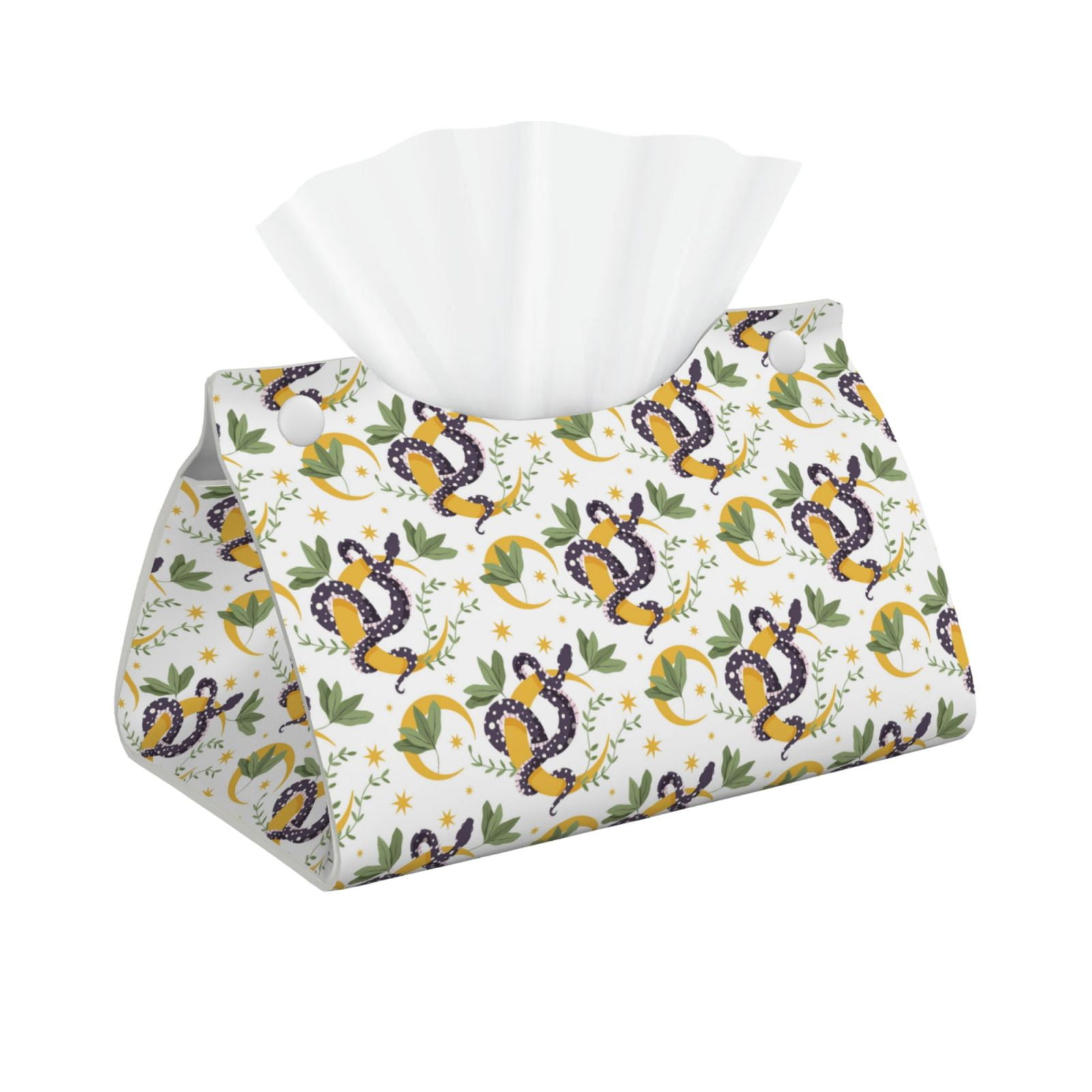 Uemuo Snake And Moon Pattern Tissue Box Cover Holder, Triangle with ...