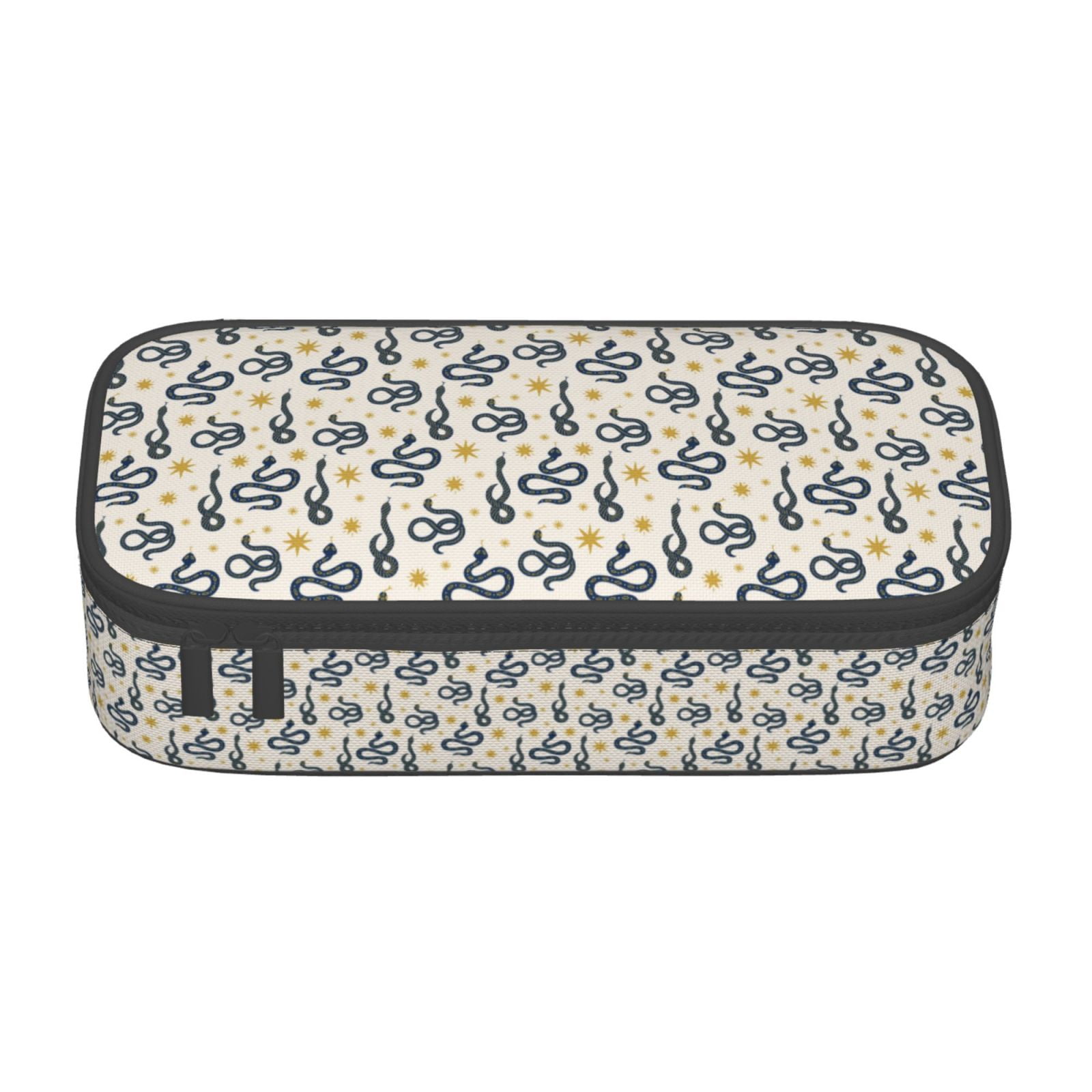 Uemuo Snake Printed Large Pencil Case, Big Capacity Pencil Pouch ...