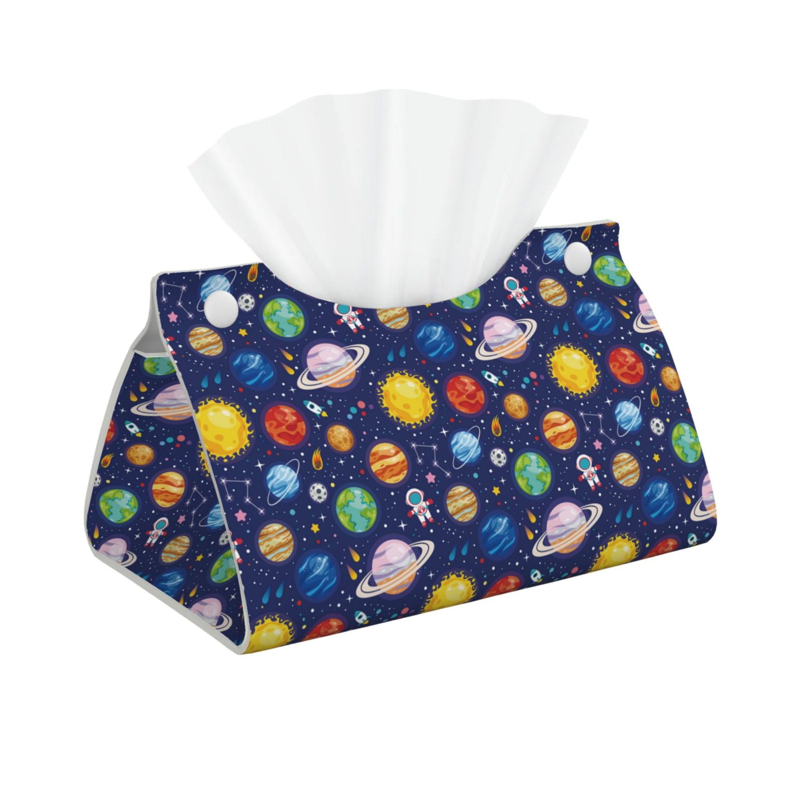 Uemuo Space Planet Pattern Tissue Box Cover Holder, Triangle with ...