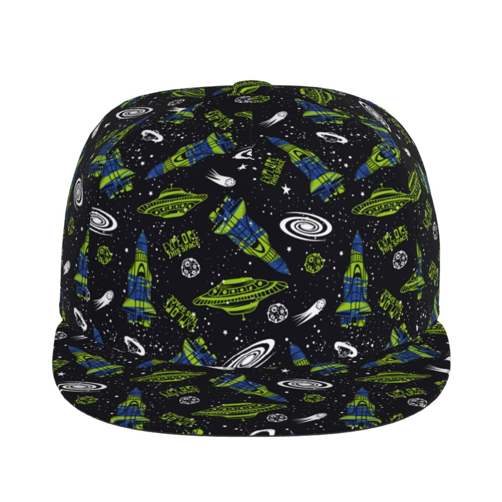 Uemuo Space Rockets Pattern Women's Baseball Cap,Straight Brim Hat,Golf ...
