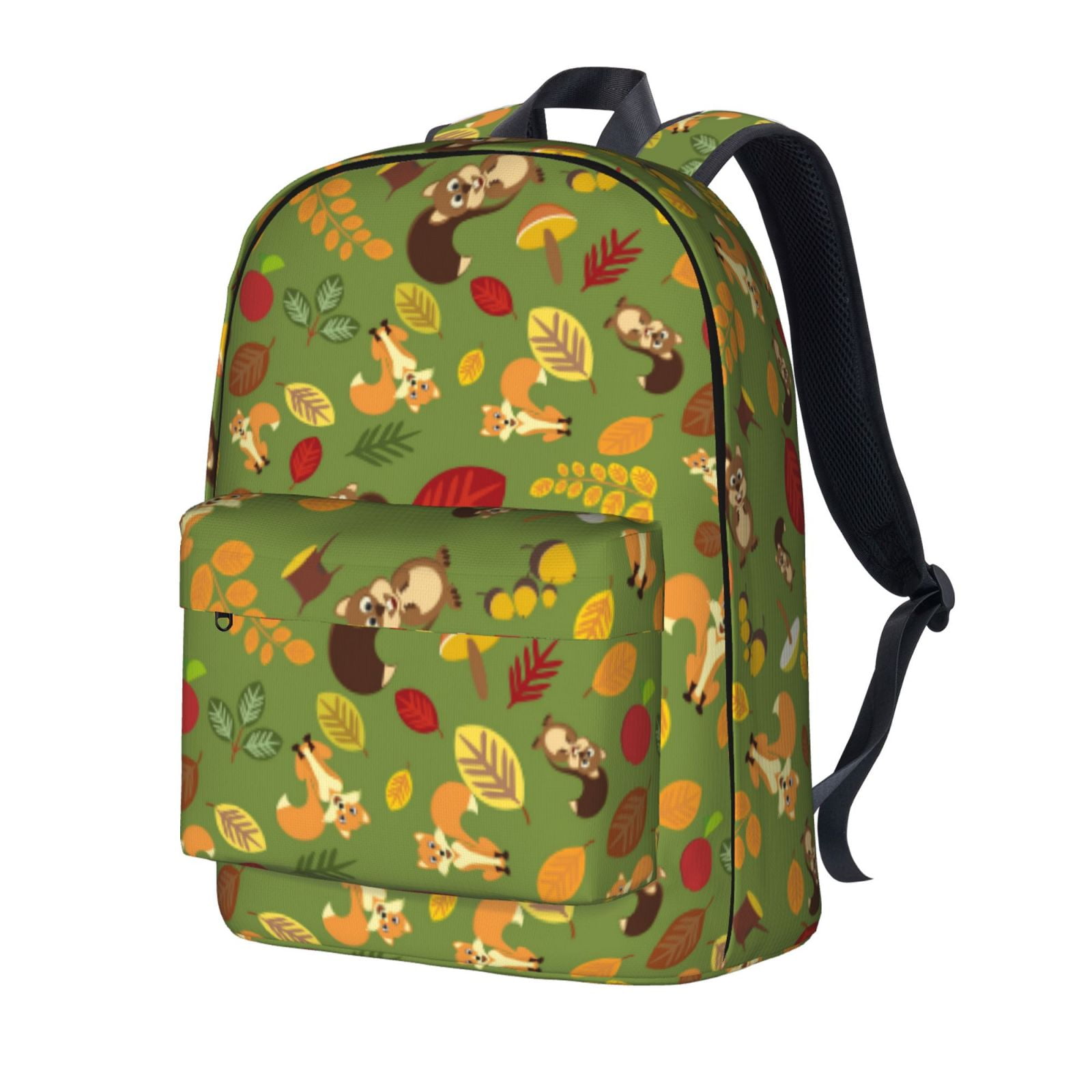 Uemuo Squirrel And Fox In The Forest Pattern Backpack for Work and ...