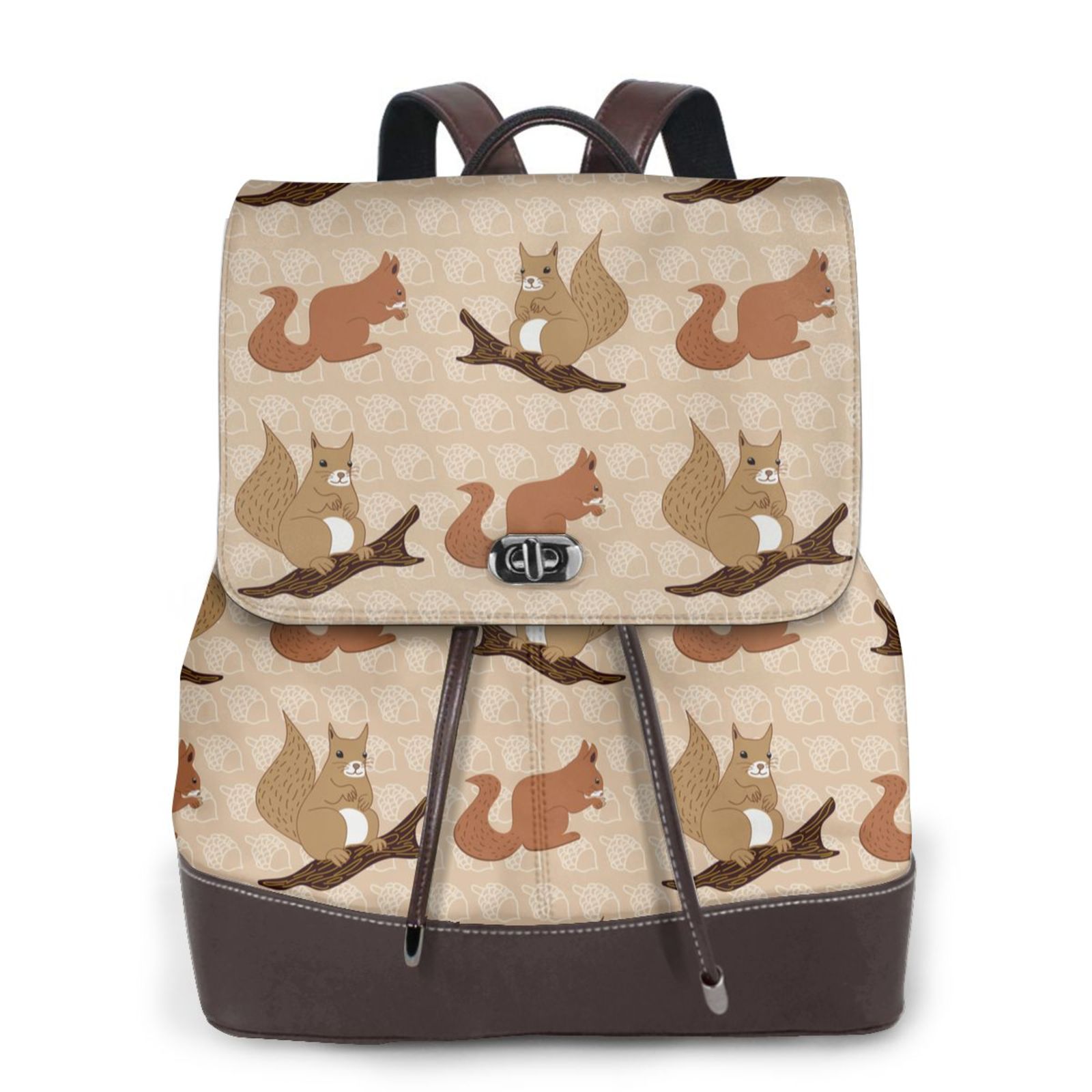 Uemuo Squirrel nut backgrounds for Backpack Purse for Women Large ...