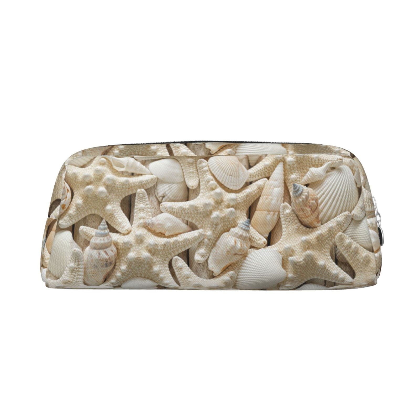 Uemuo Starfish and Sea Shells Printed Leather Pencil Case, Pencil Pouch ...