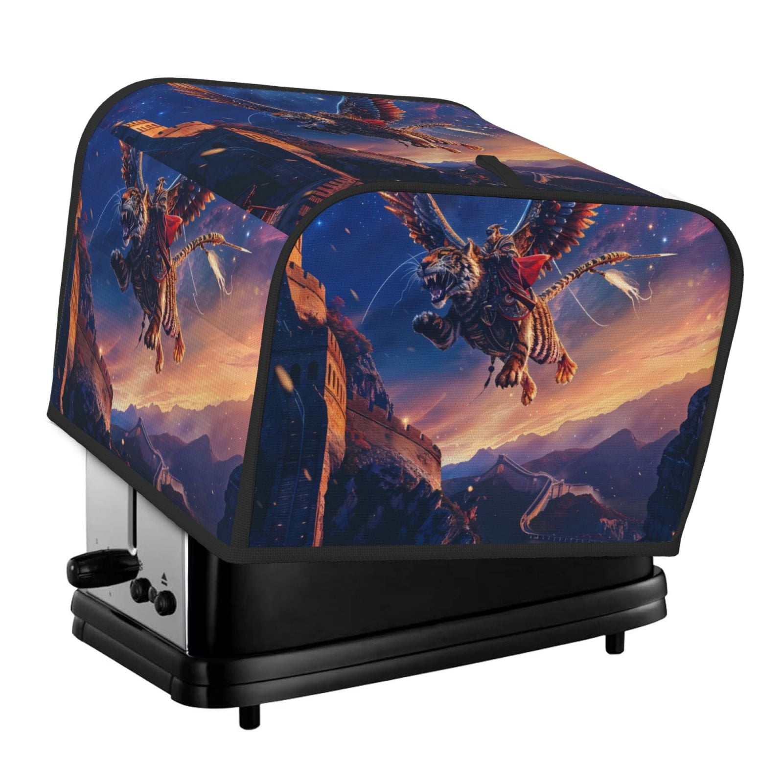 Uemuo Starry Sky Flying Tiger Print Toaster Cover 4 Slice, Small ...