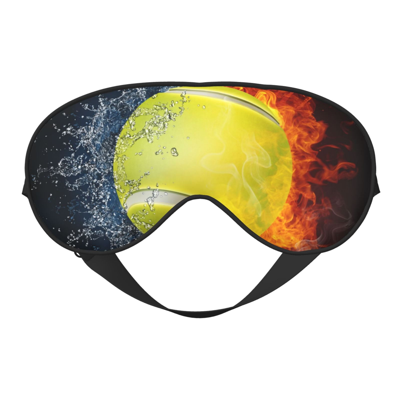 Uemuo Tennis Ball In Fire And Water Pattern Sleep Eye Mask - Light ...
