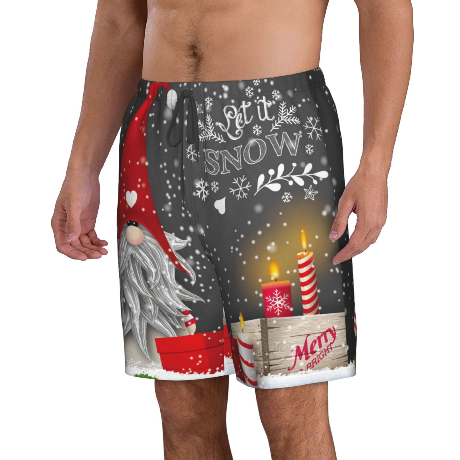 Uemuo Traditional Scandinavian Dwarf Pattern Men's Swim Trunks Hawaiian ...