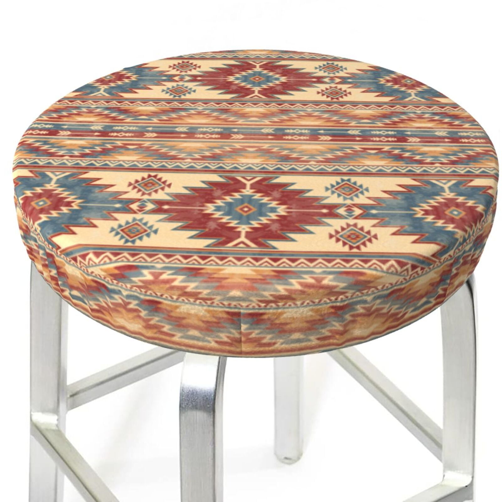 Uemuo Traditional Tribal Aztec Pattern Round Bar Stool Seat Covers ...