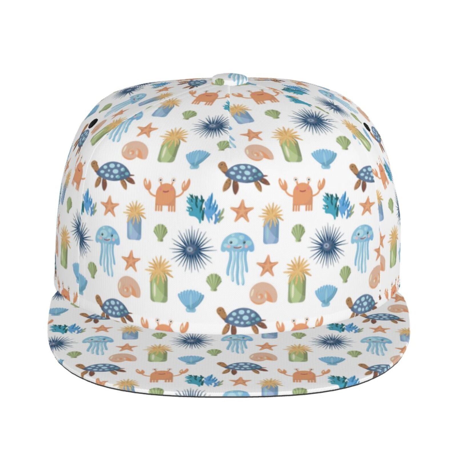 Uemuo Undersea Animals Pattern Women's Baseball Cap,Straight Brim Hat ...