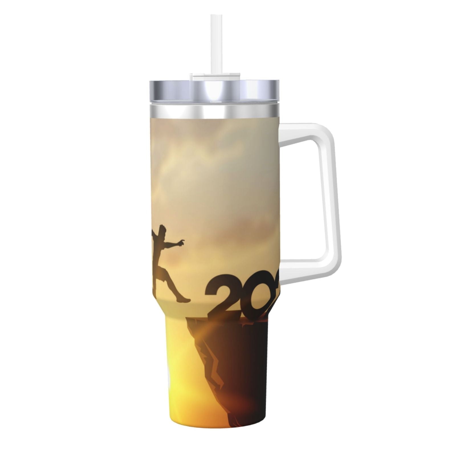 Uemuo Welcome Merry Christmas In 2025 Print 40oz Ice Bully With Handle ...