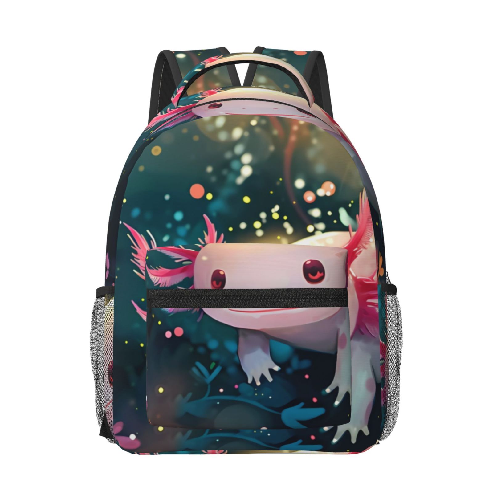 Uemuo Whimsical Axolotl Fantasy Printed Student Durable Water-resistant ...