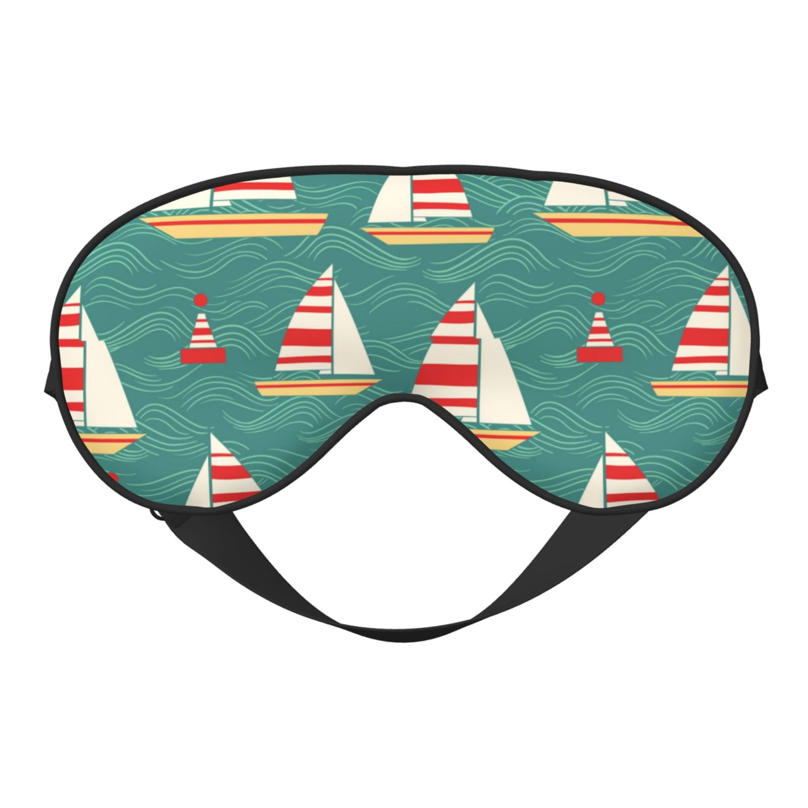 Uemuo Yachts And Buoys Pattern Sleep Eye Mask - Light Blocking Sleep ...