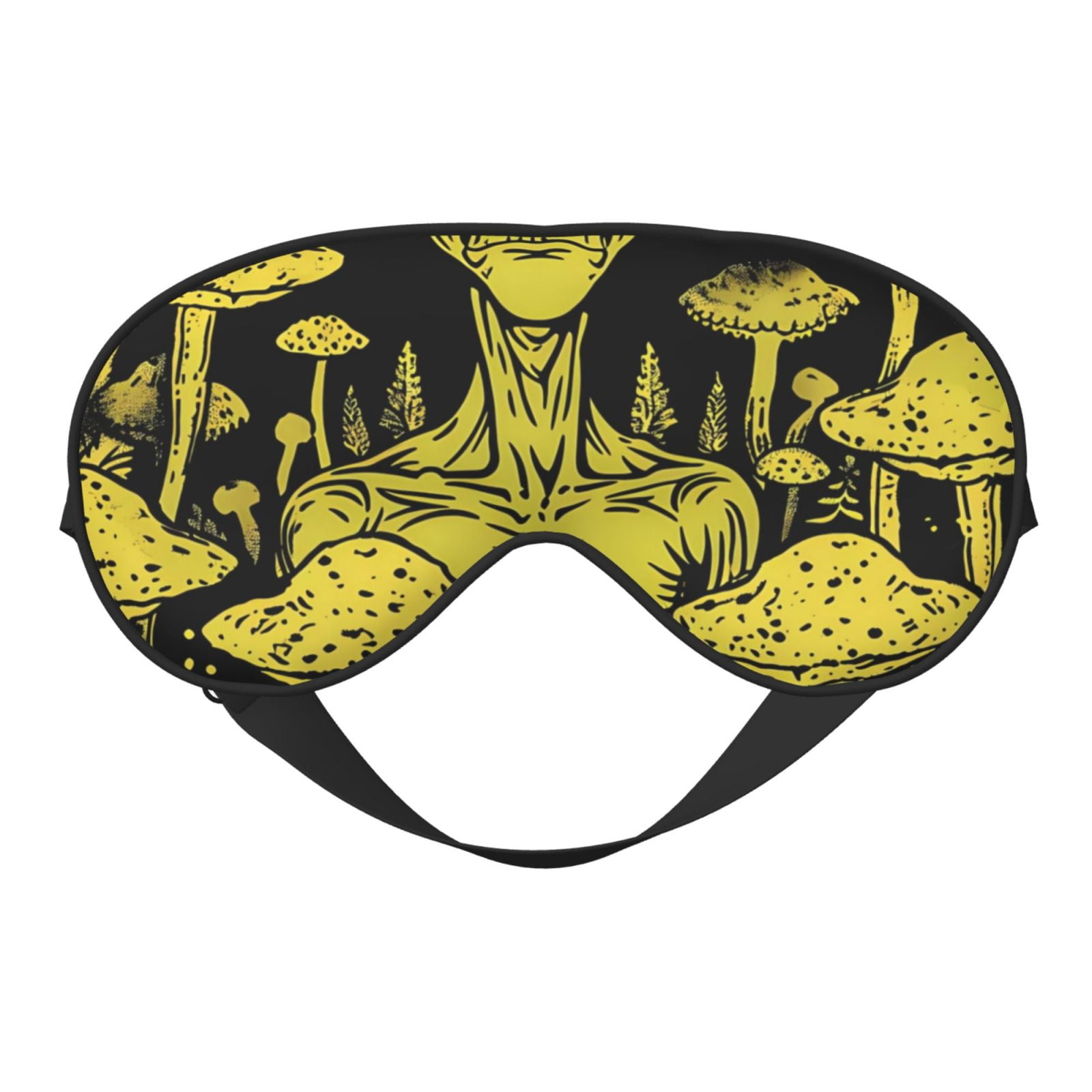 Uemuo saucerman Mushroom Forest Pattern Sleep Eye Mask - Light Blocking ...