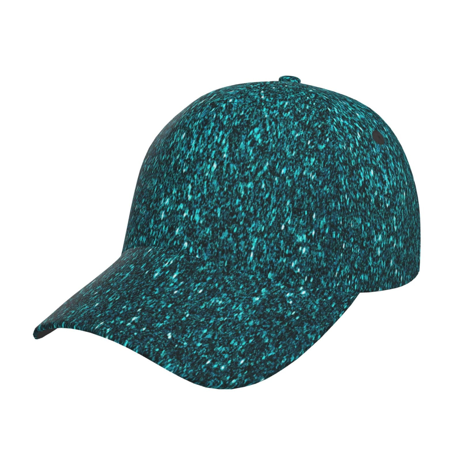 Uemuo teal sparkling Pattern Baseball Cap Golf Dad Hat Adjustable ...