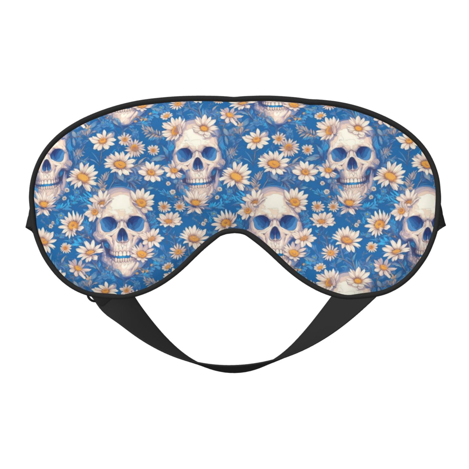 Uemuo white Skull daisy in water Pattern Sleep Eye Mask - Light ...