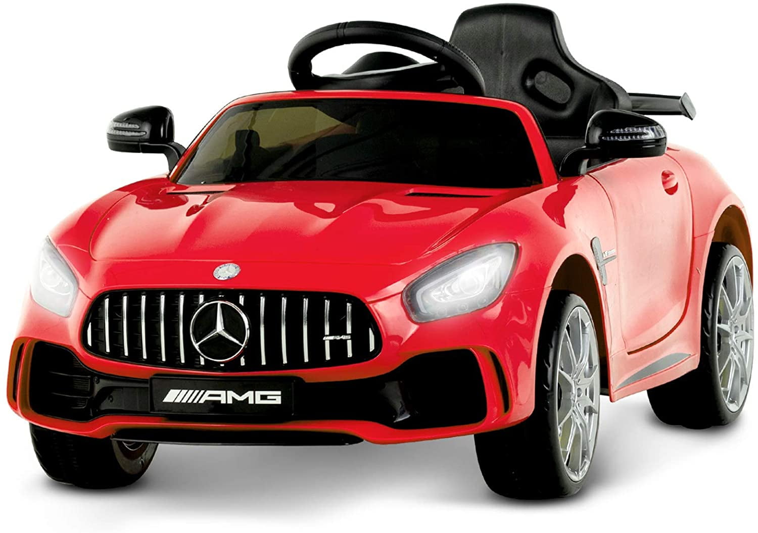 Uenjoy 1 Seater Electric Kids Ride On Car Mercedes Benz AMG GTR Motorized Vehicles with Remote ...