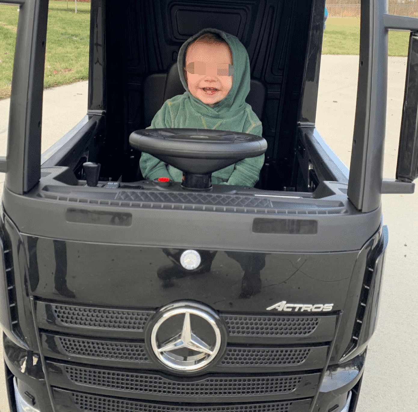 Uenjoy 12V Ride in Truck, Licensed Mercedes-Benz Actros, Electric Ride ...