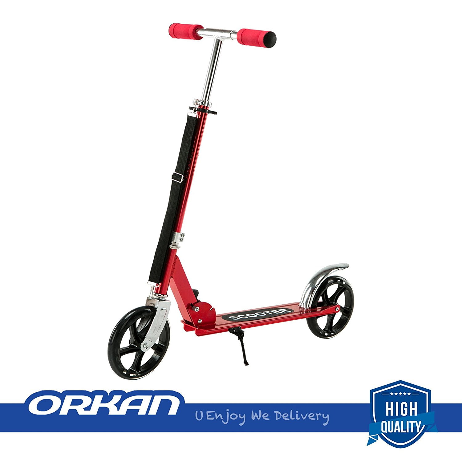 Uenjoy Folding Kick Scooter 2 Wheels Outdoor Kid/Adult Ride Sport ...