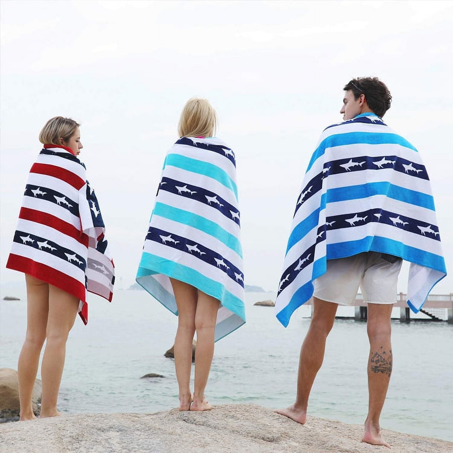 Uervoton Beach Towel - Quick Dry, Lightweight Sand Proof, Absorbent ...