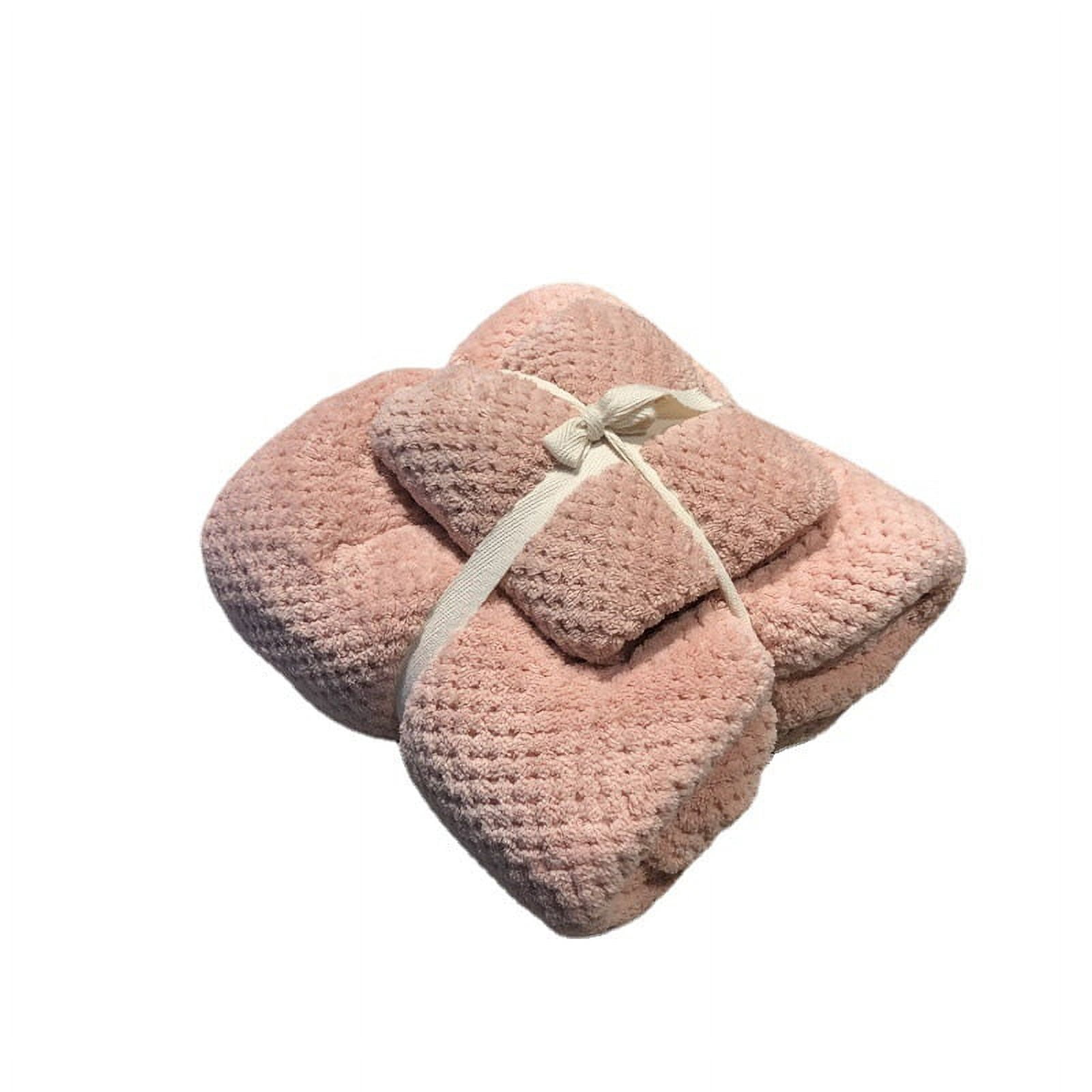 Uervoton High-Density Coral Towel 2 in 1 Bath Towel And Face Towel Soft ...
