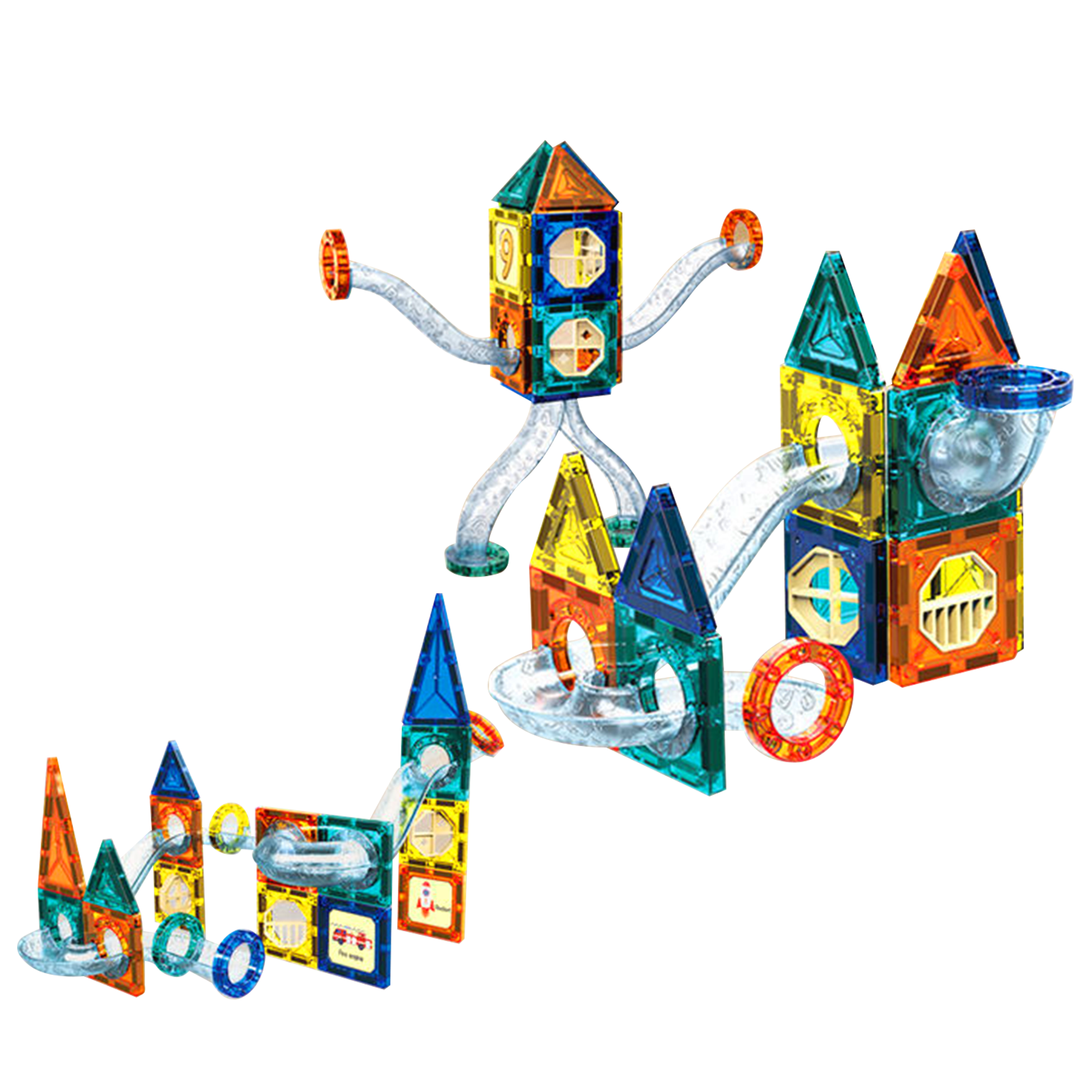 Uervoton Magnetic Tiles, Magnetic Building Blocks Tiles Set,Blocks for ...