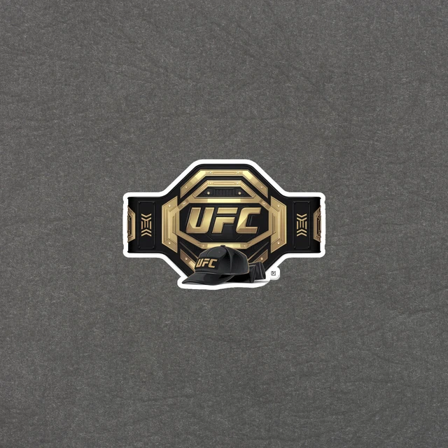 Ufc Championship Belt And Black Hat Mma Fan Memorabilia Stickerphone ...