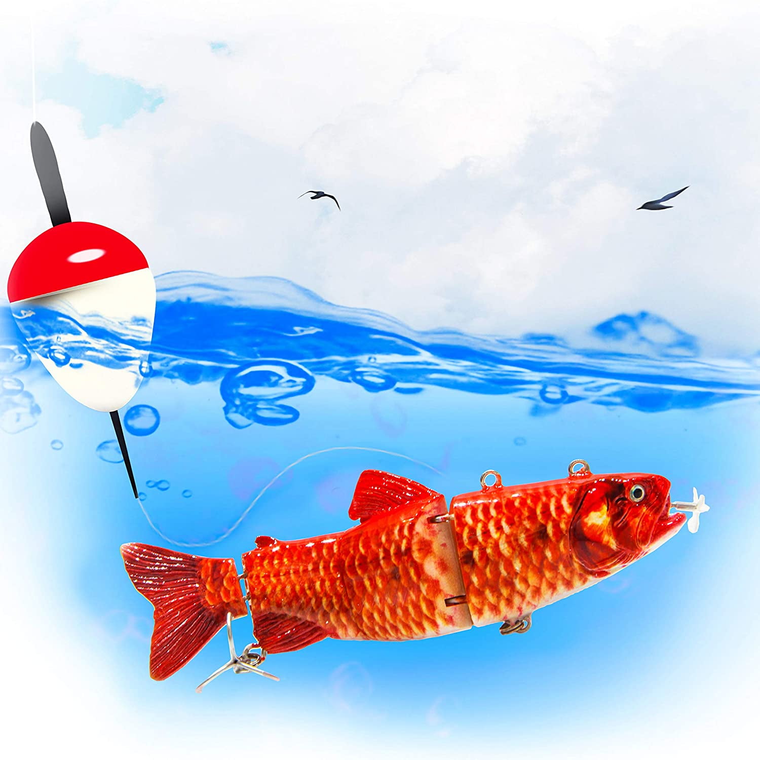 Ufish Robotic Swimming Fishing Lure, Electronic Live Bait, Bass Fishing ...