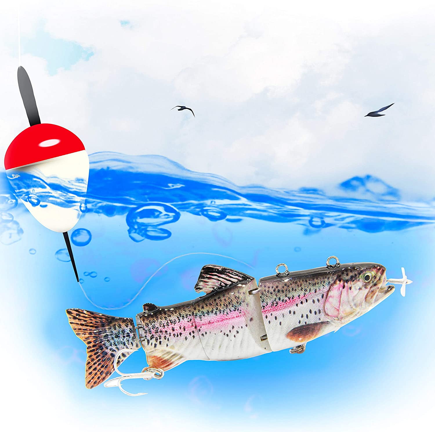 Ufish Robotic Swimming Fishing Lure, Electronic Live Bait, Bass Fishing ...