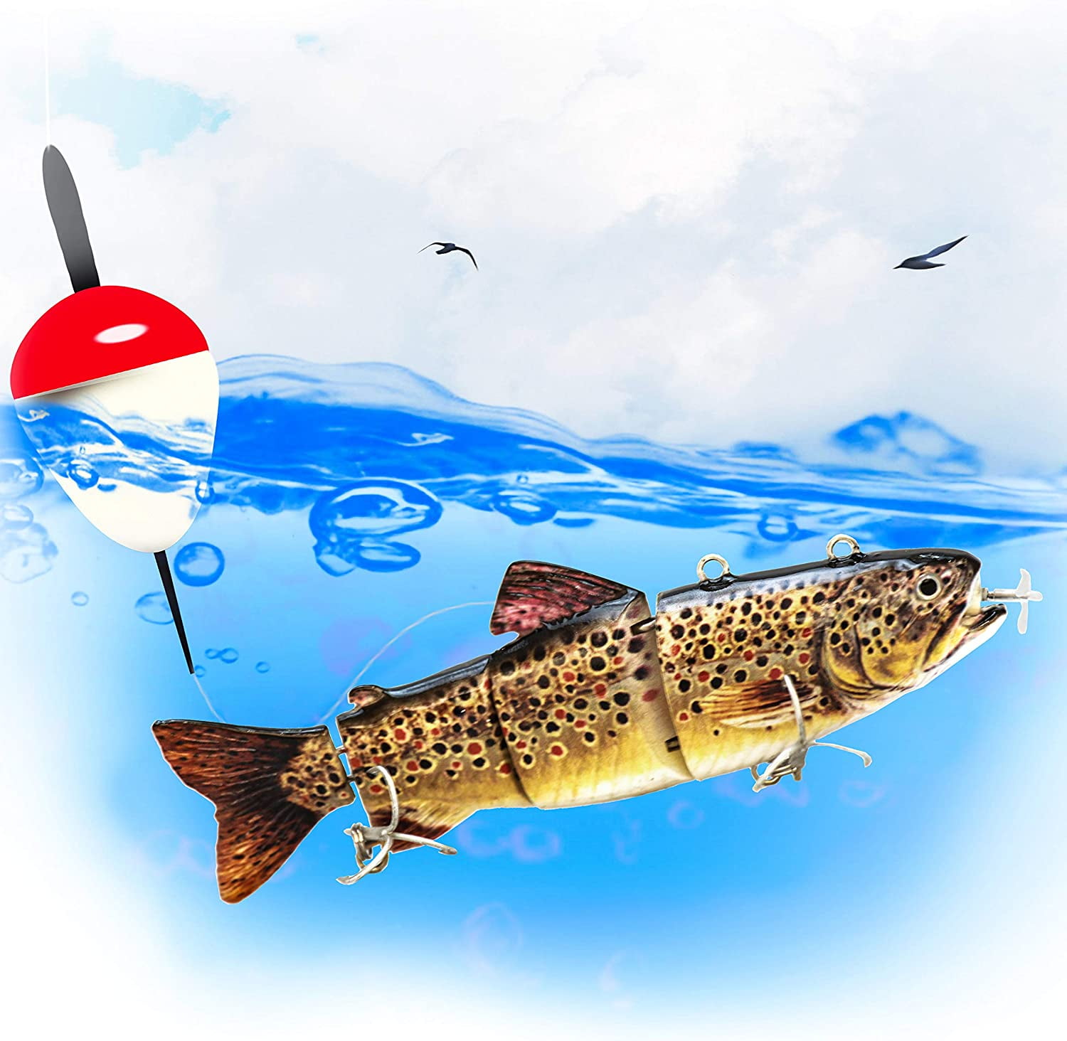 Ufish Robotic Swimming Fishing Lure, Electronic Live Bait, Bass Fishing ...