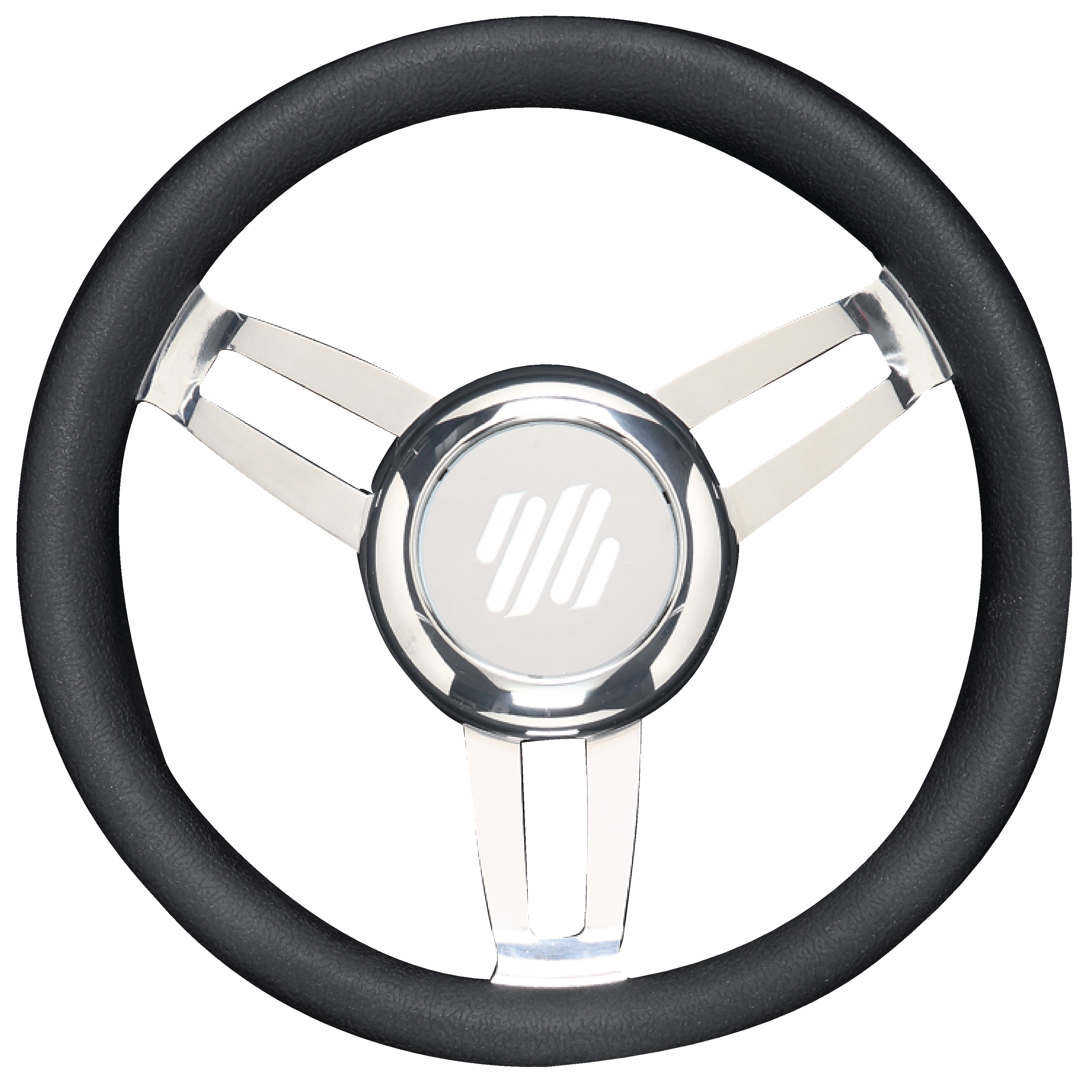 Uflex Foscari 13.8" Steering Wheel with Vinyl Chrome Hub Grip - Walmart.com