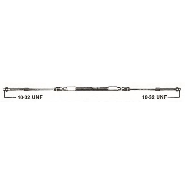 Uflex Engine Control Cable - 3300 Style, 18', C2X18 - Walmart.com