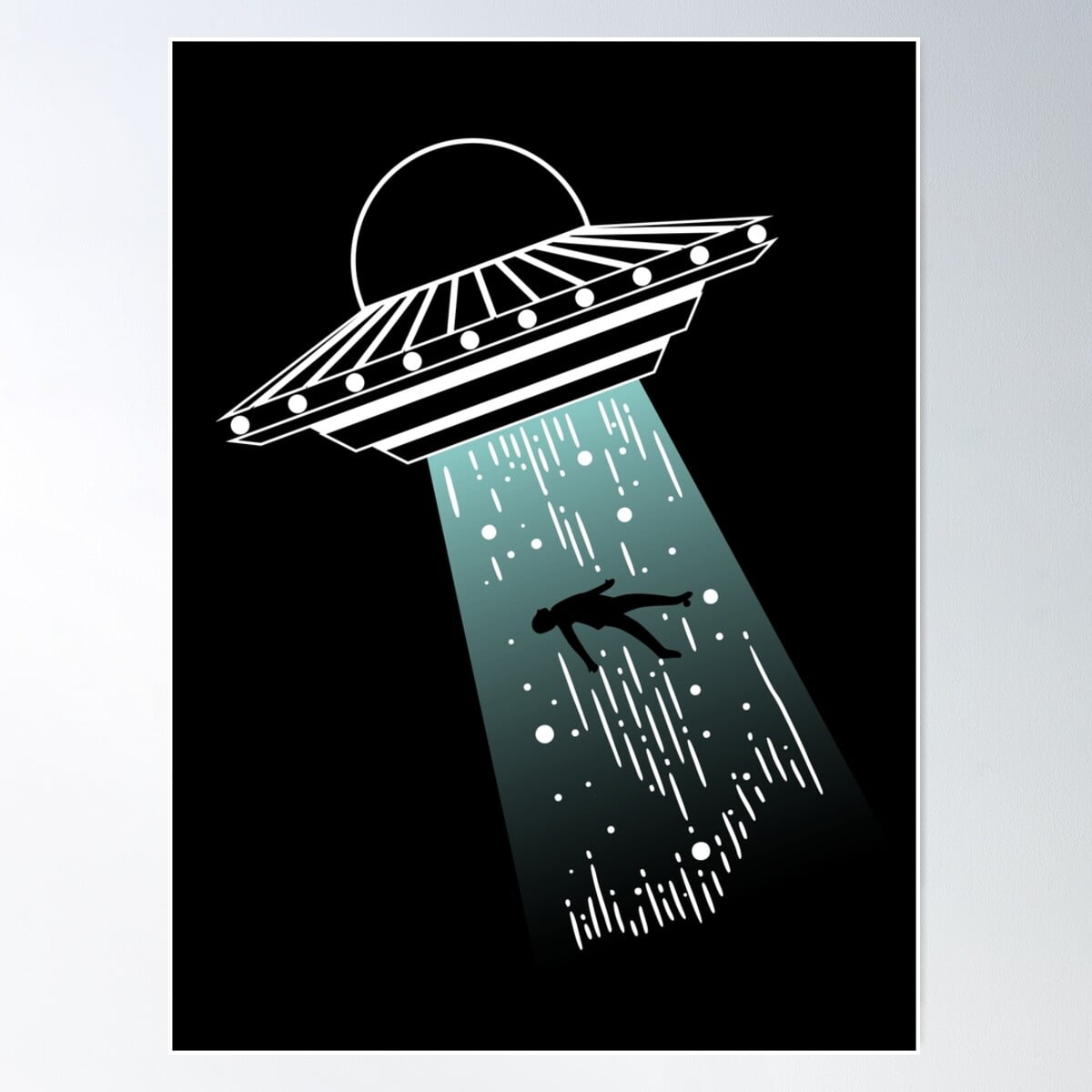 Ufo Alien Abduction World Ufo Day Poster Wall Art, Modern Wall Decor ...