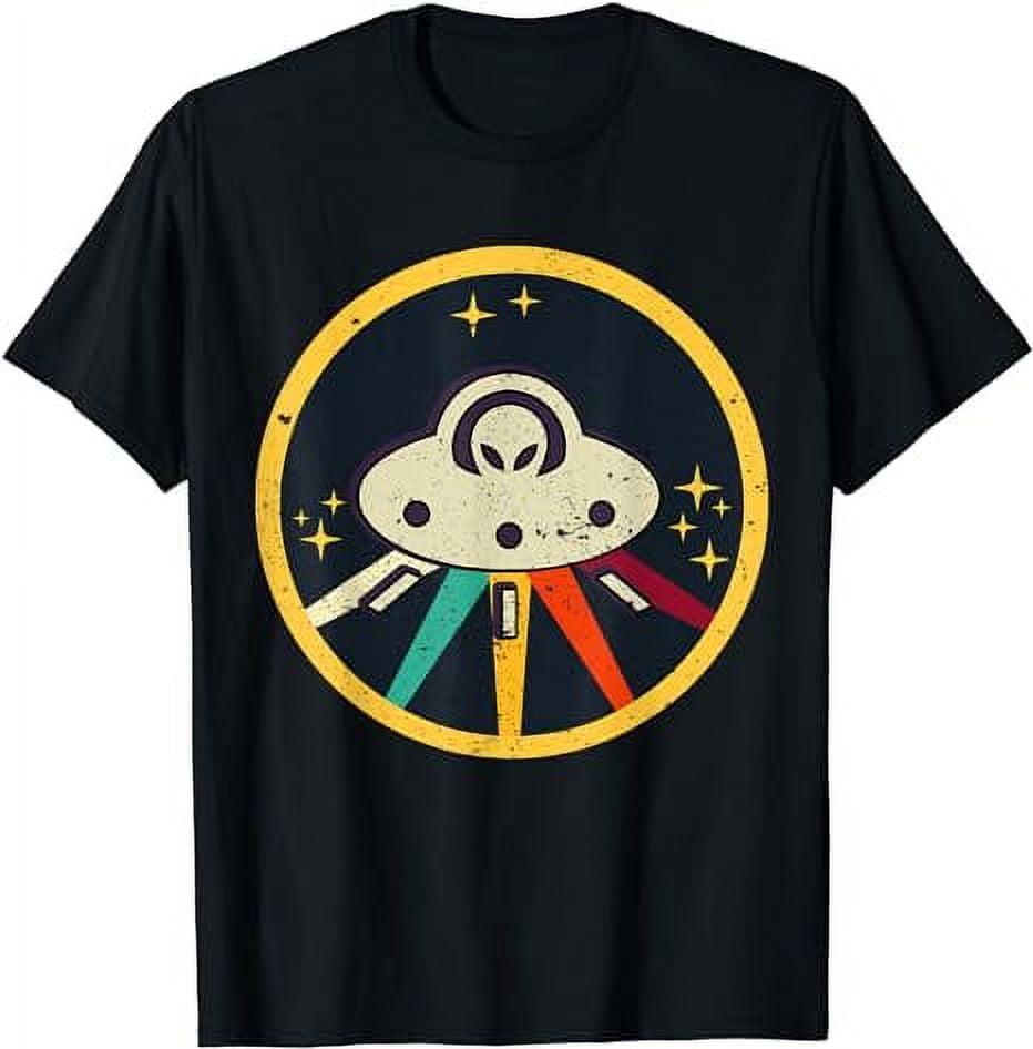 Ufo Alien Vintage Retro T-Shirt - Walmart.com