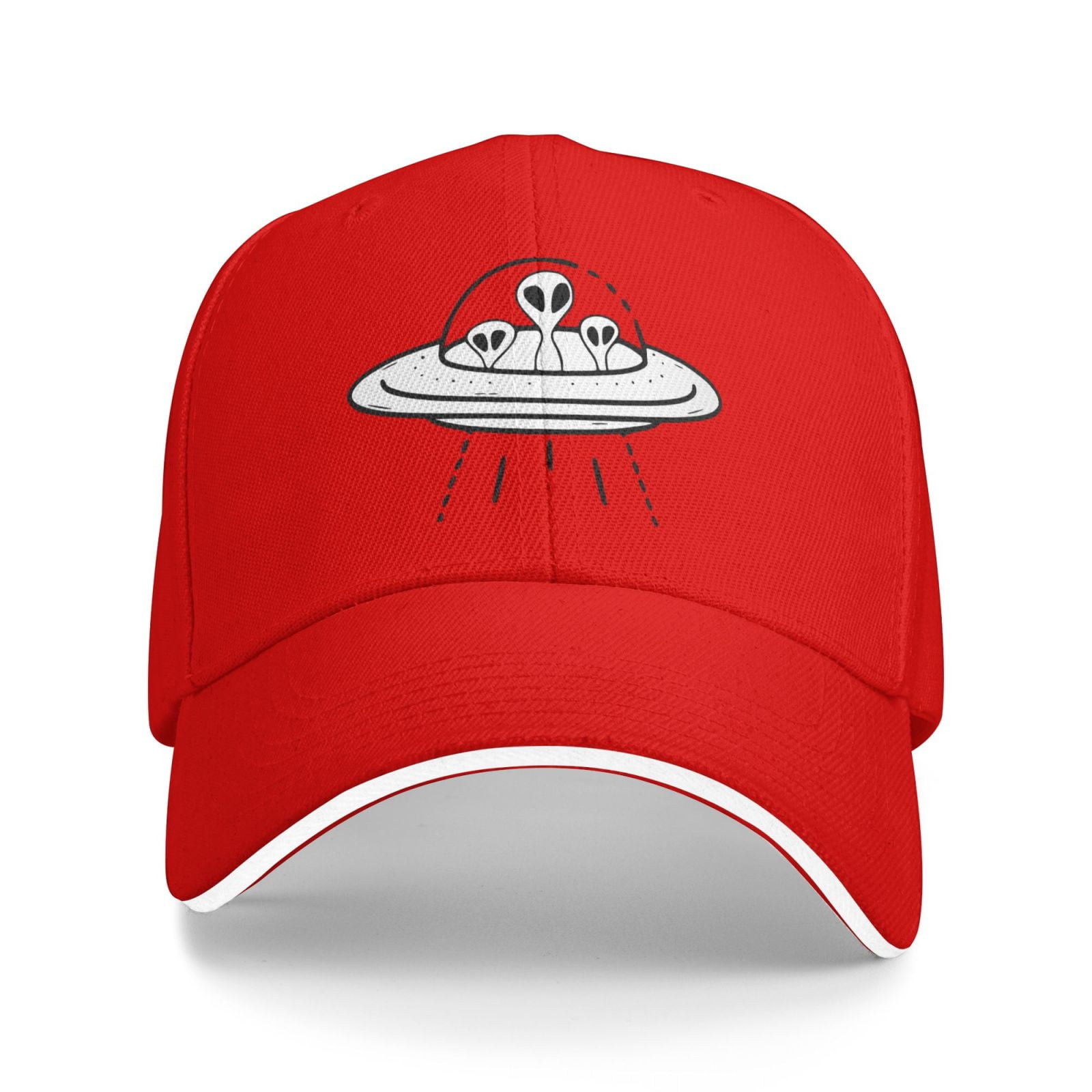 Ufo Aliens Men Women Sandwich Cap Classic Baseball Capunisex Adjustable ...